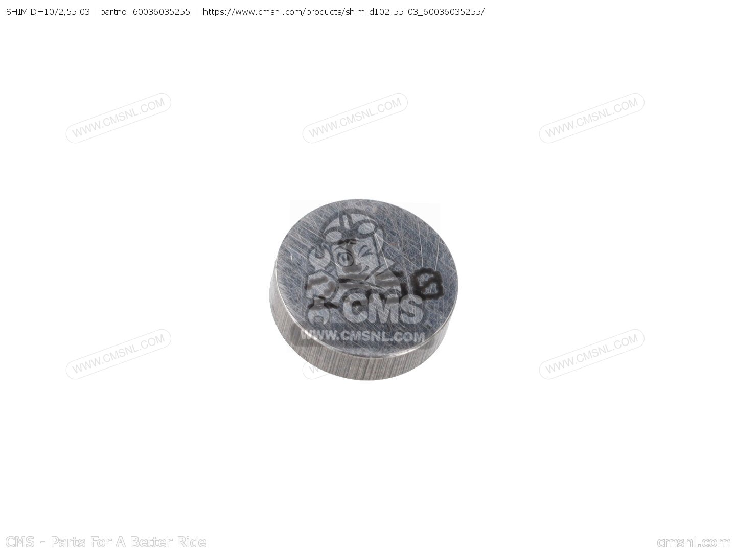 SHIM D=10/2,55 03 for KTM - order at CMSNL