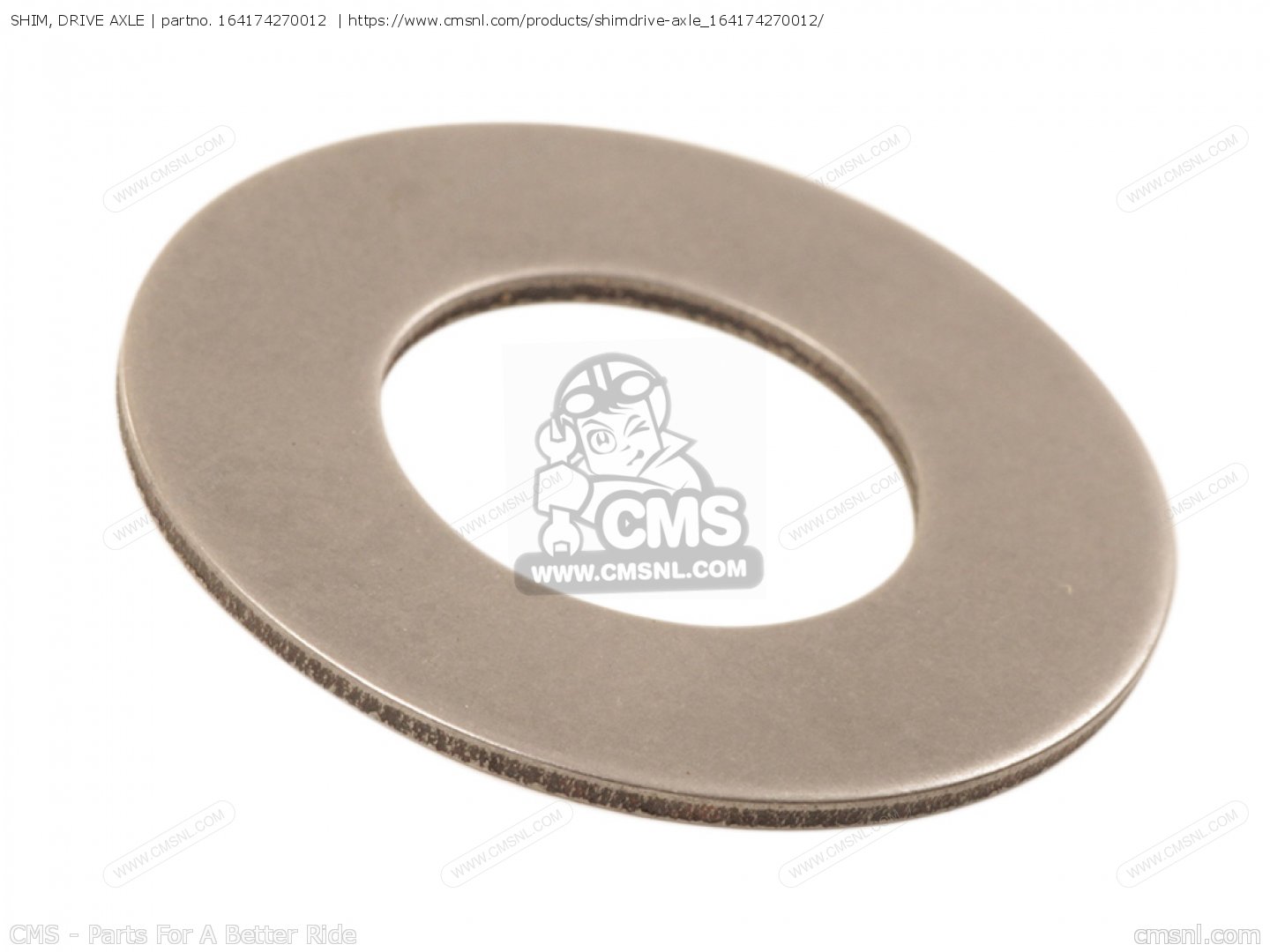 164174270012: Shim, Drive Axle Yamaha - buy the 164-17427-00-12 at CMSNL