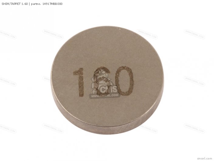 SHIM,TAPPET 1.60 for TRX450R FOURTRAX 2006 (6) AUSTRALIA - order at CMSNL