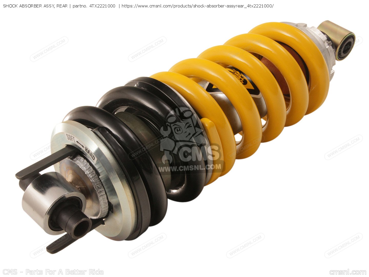 SHOCK ABSORBER ASSY, REAR for TDM850 2000 4TX6 GERMANY 104TX-332G2 ...