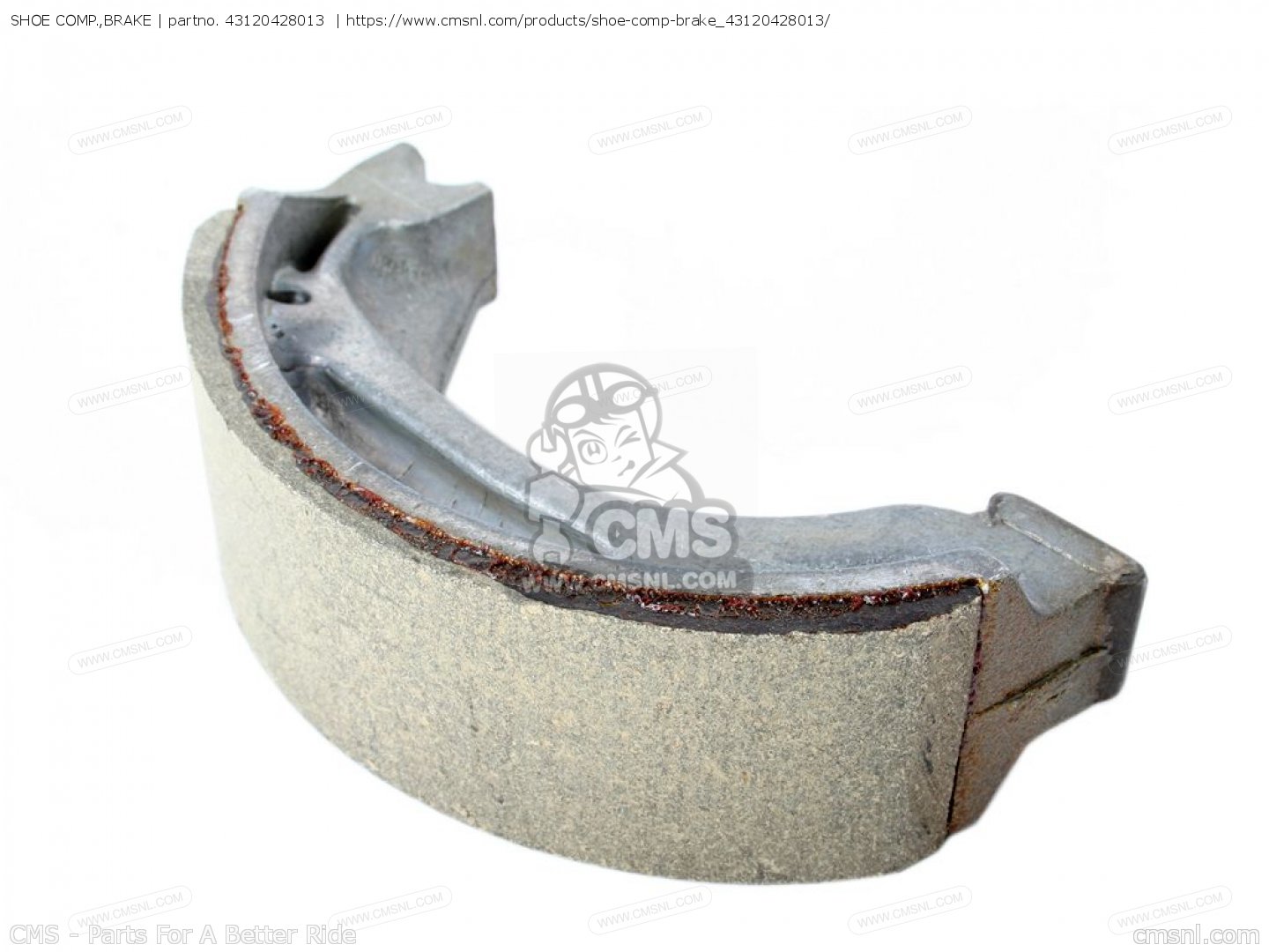 SHOE COMP.,BRAKE (MCA) for XR250R 1981 (B) - order at CMSNL