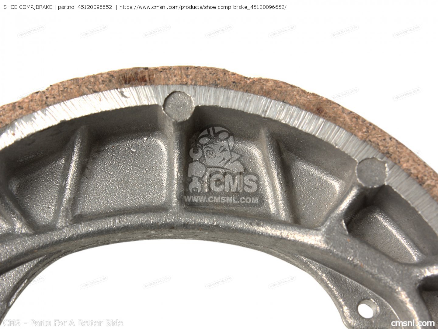 45120096652 : SHOE COMP.,BRAKE (NAS) Honda - acheter le 45120-096-652 à ...