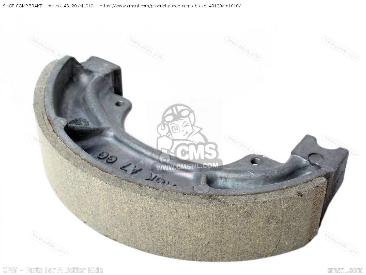 SHOE COMP,BRAKE for CH250 ELITE 250 1986 (G) USA - order at CMSNL