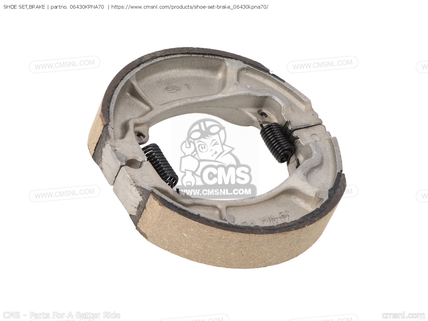 06430KPNA70: Shoe Set,brake Honda - buy the 06430-KPN-A70 at CMSNL