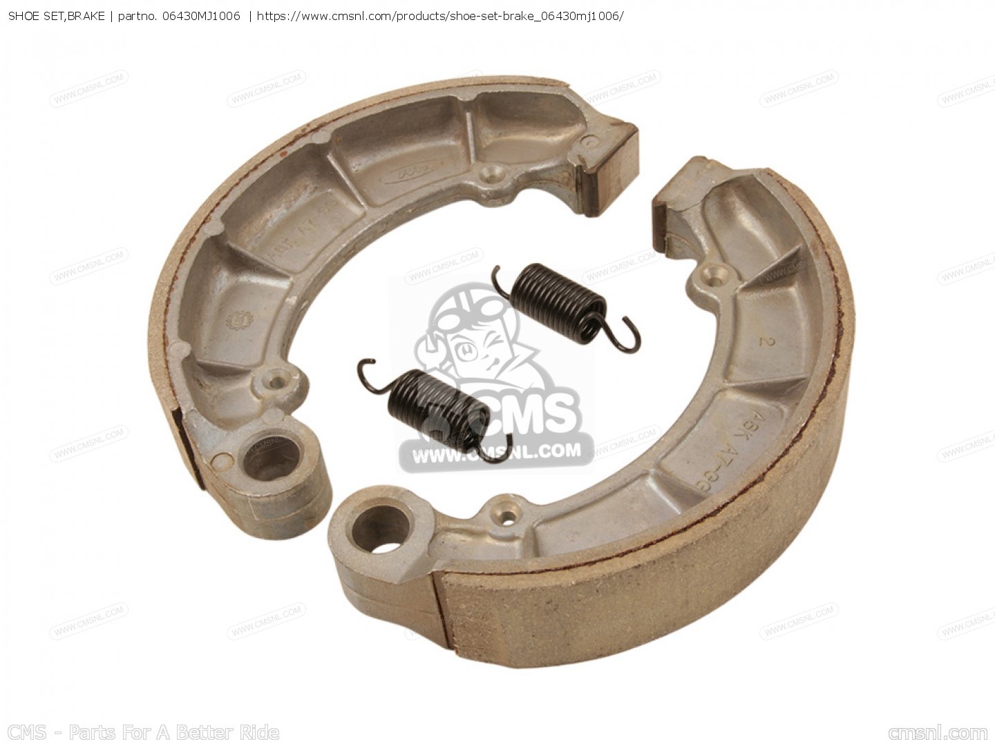 SHOE SET,BRAKE for NV750C2 SHADOW 1999 (X) KOREA / KPH MK - order at CMSNL