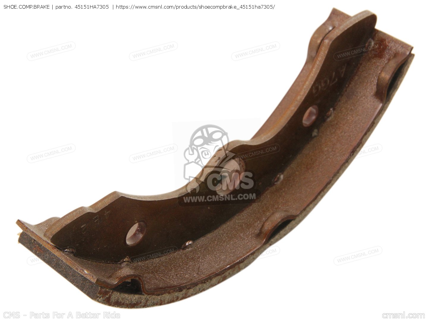 45151HA7305: SHOE.COMP.BRAKE (NAS) Honda - buy the 45151-HA7-305 at CMSNL