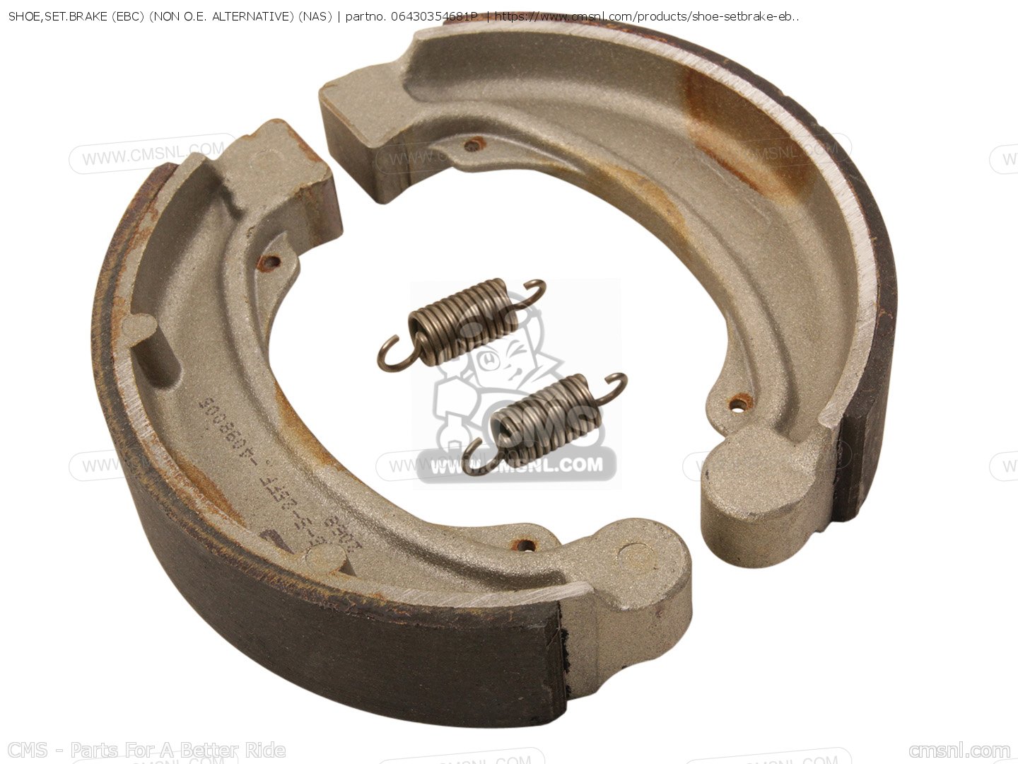 SHOE,SET.BRAKE (EBC) (NAS) (NON O.E. ALTERNATIVE) for Honda - order at ...