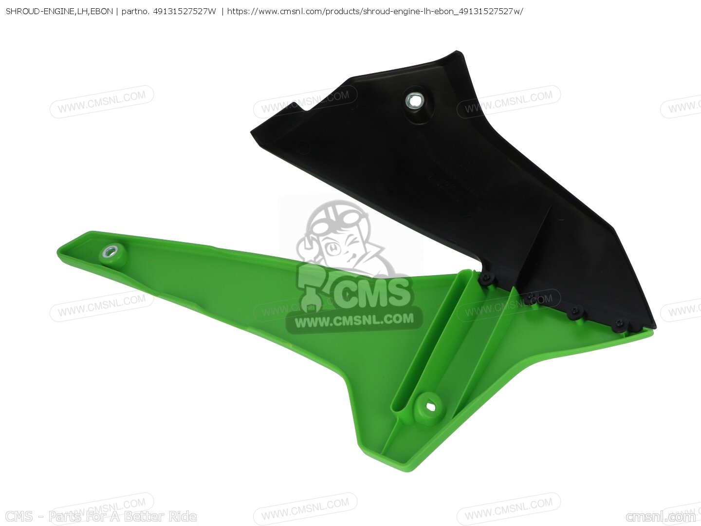 49131527527W: Shroud-engine,lh,ebon Kawasaki - buy the 49131-5275-27W ...