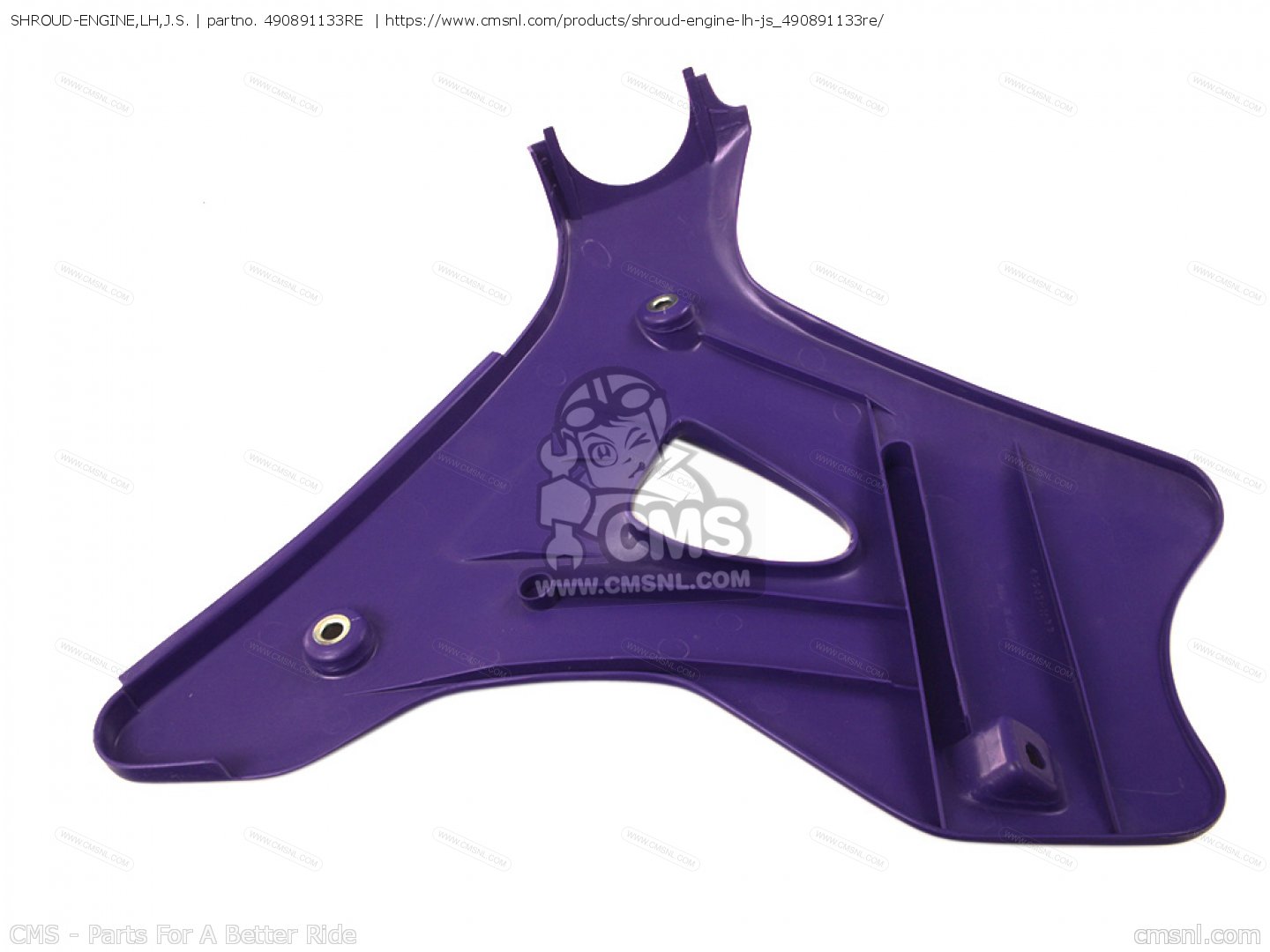 490891133RE: Shroud-engine,lh,j.s. Kawasaki - buy the 49089-1133-RE at ...