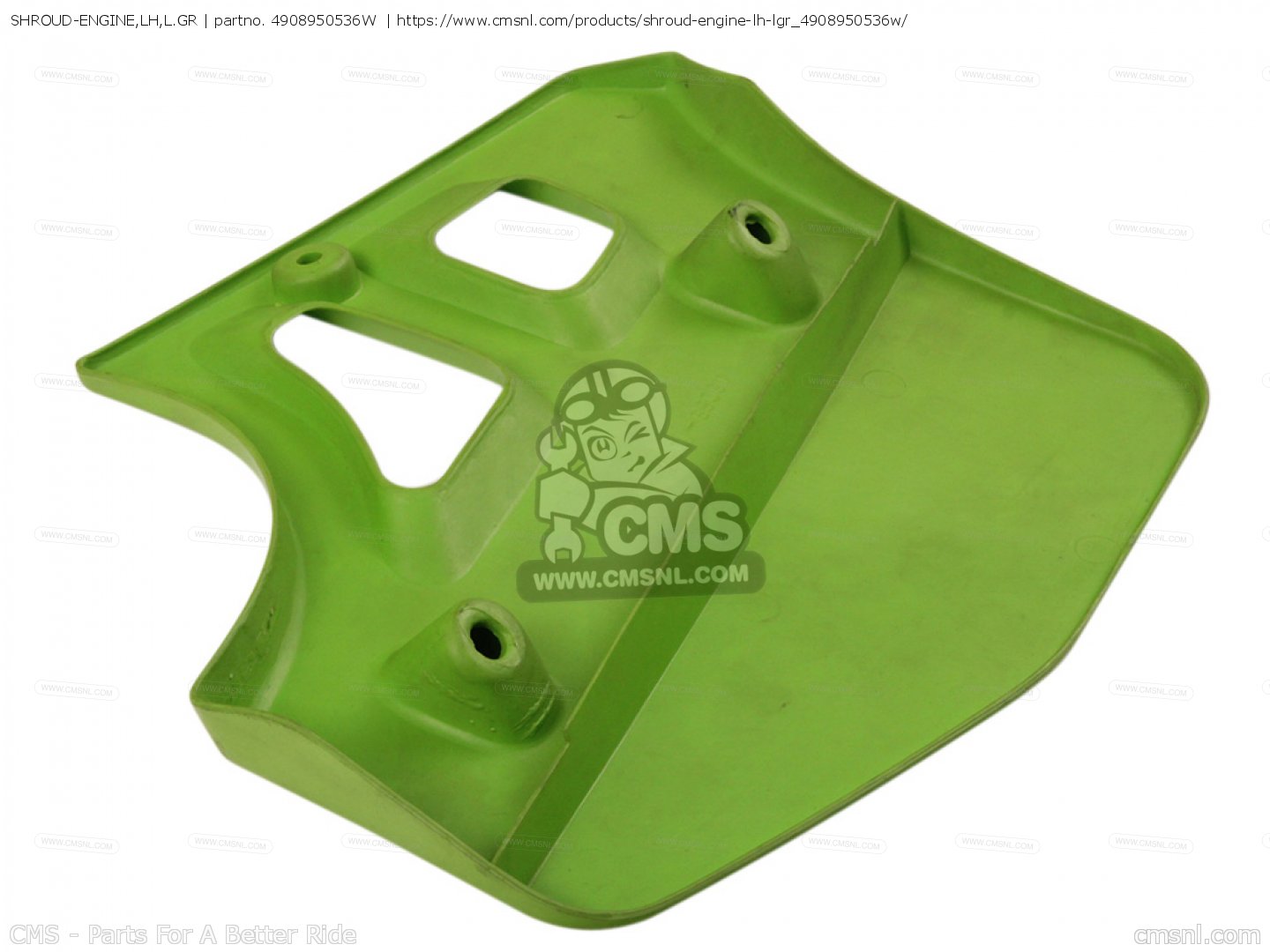 4908950536W: Shroud-engine,lh,l.gr Kawasaki - buy the 49089-5053-6W at ...