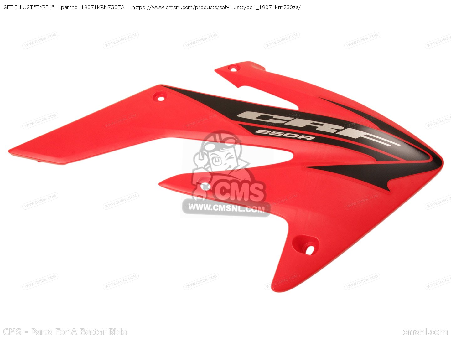 19071KRN730ZA: SHROUD SET, R. RADIA Honda - buy the 19071-KRN-730ZA at ...