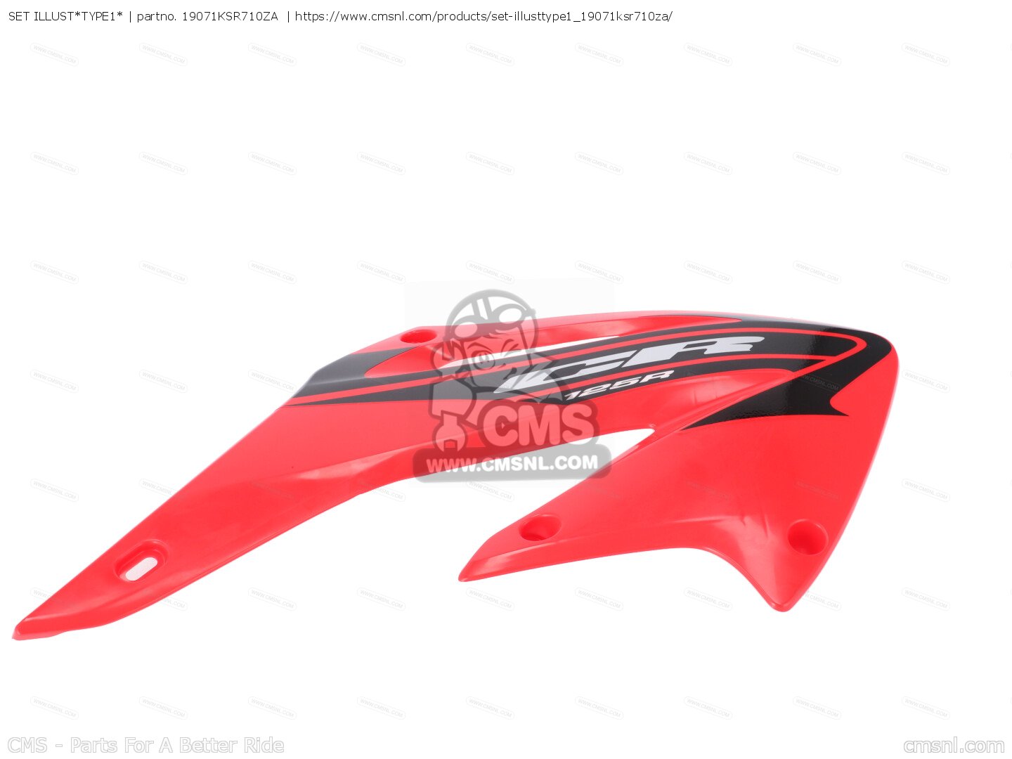 19071KSR710ZA: SHROUD SET, R. RADIA Honda - buy the 19071-KSR-710ZA at ...