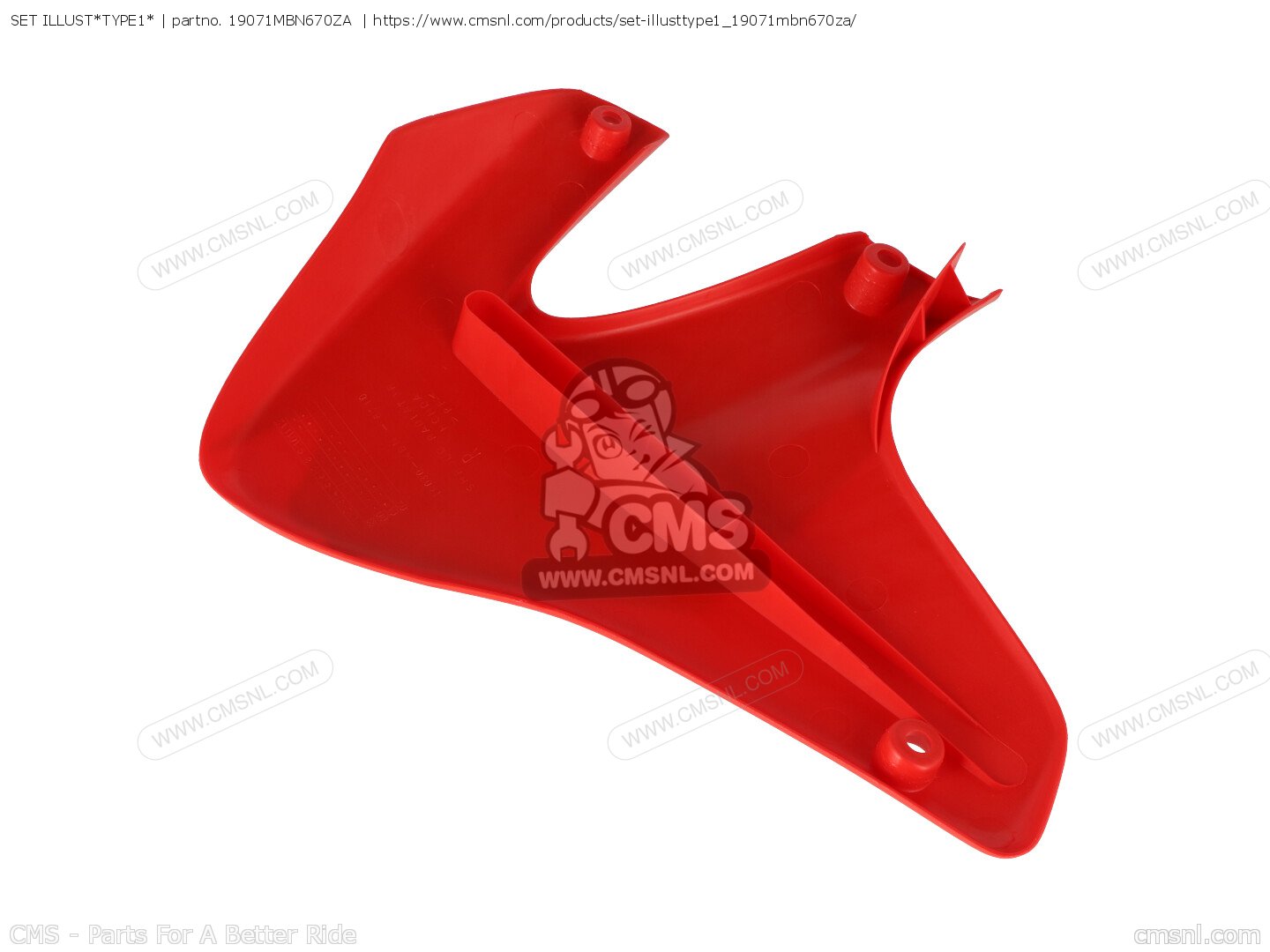 19071MBN670ZA: SHROUD SET, R. RADIA Honda - buy the 19071-MBN-670ZA at ...
