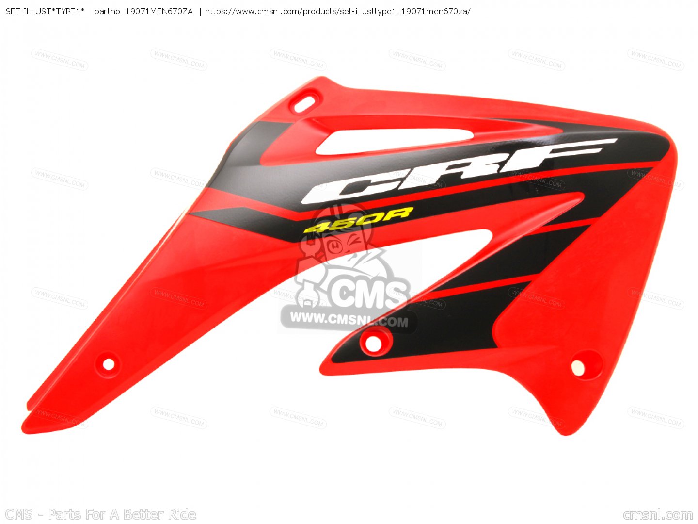 19071MEN670ZA: SHROUD SET, R. RADIA Honda - buy the 19071-MEN-670ZA at ...