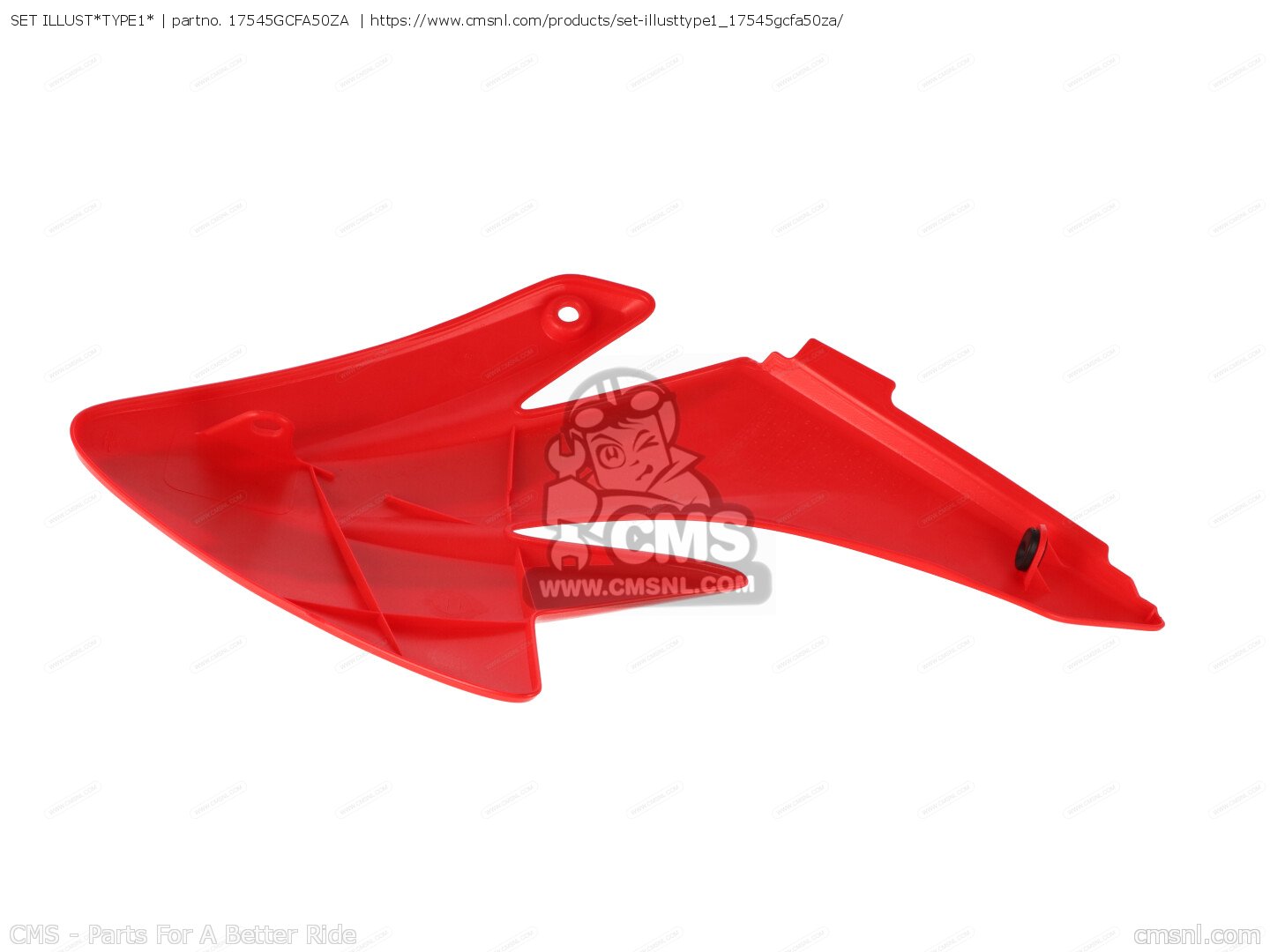 17545GCFA50ZA: SHROUD SET, R. TANK Honda - buy the 17545-GCF-A50ZA at CMSNL