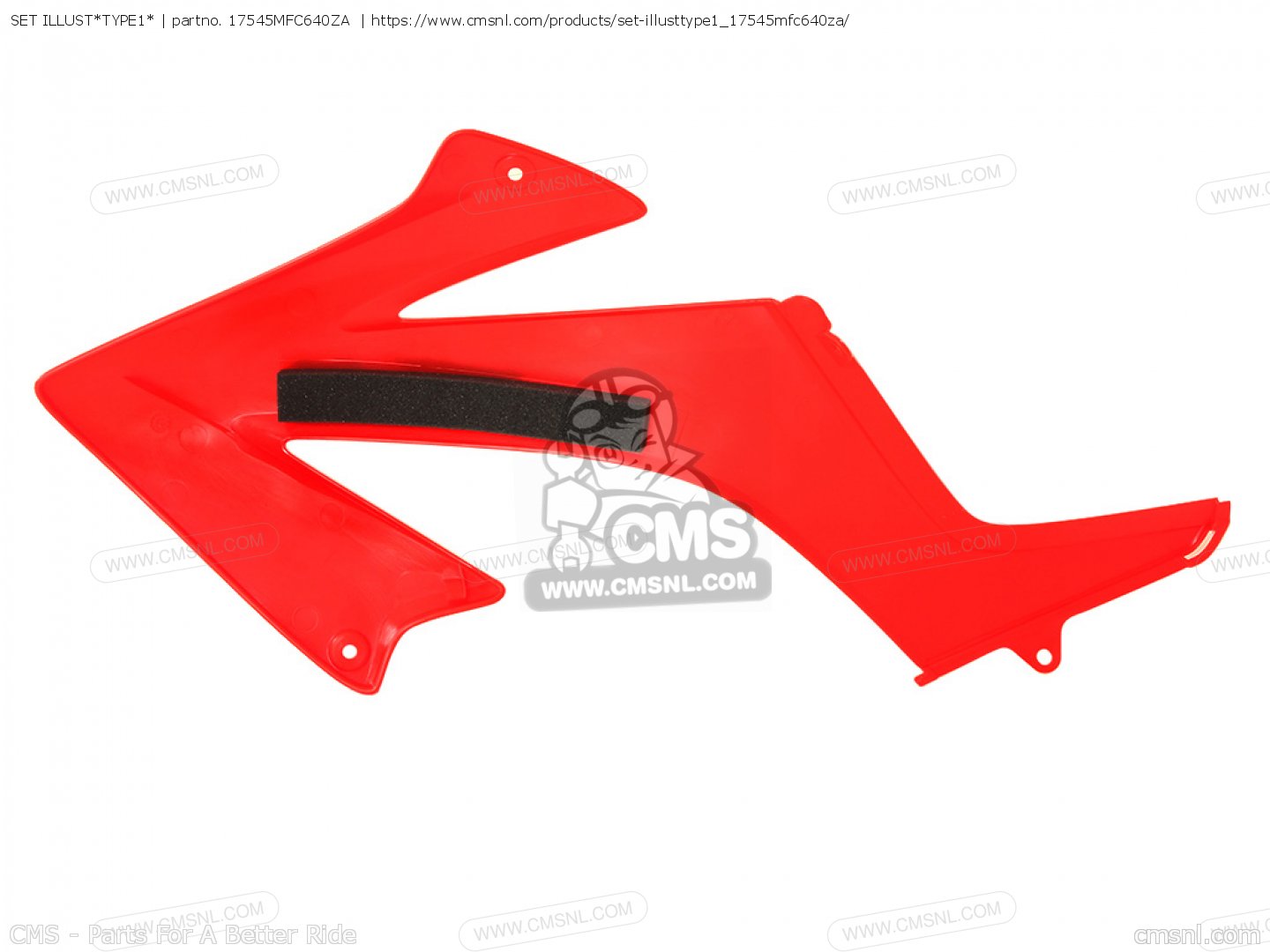 17545MFC640ZA: SHROUD SET, R. (WL) Honda - buy the 17545-MFC-640ZA at CMSNL