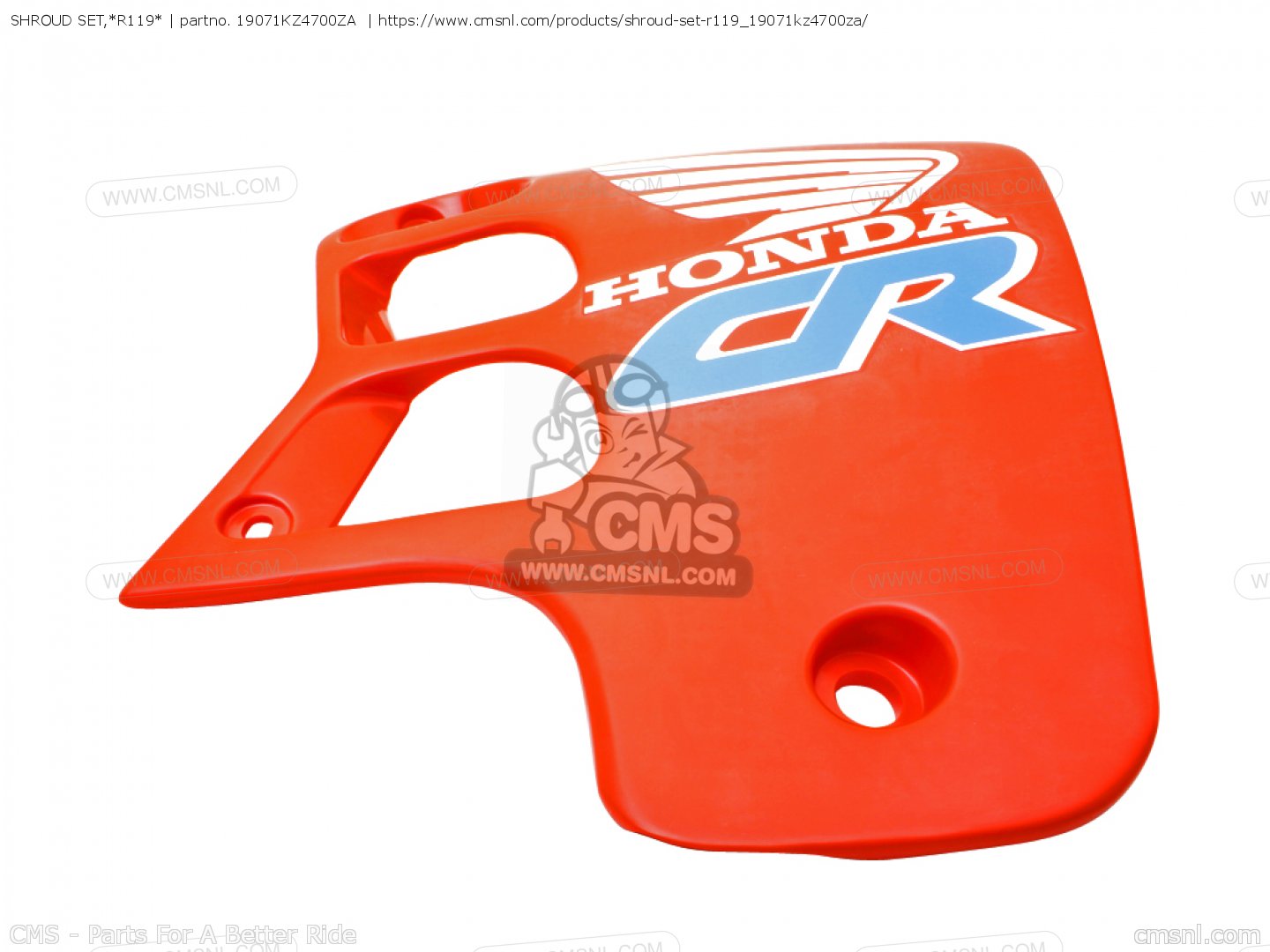 SHROUD SET,*R119* for CR125R 1990 (L) AUSTRALIA - order at CMSNL