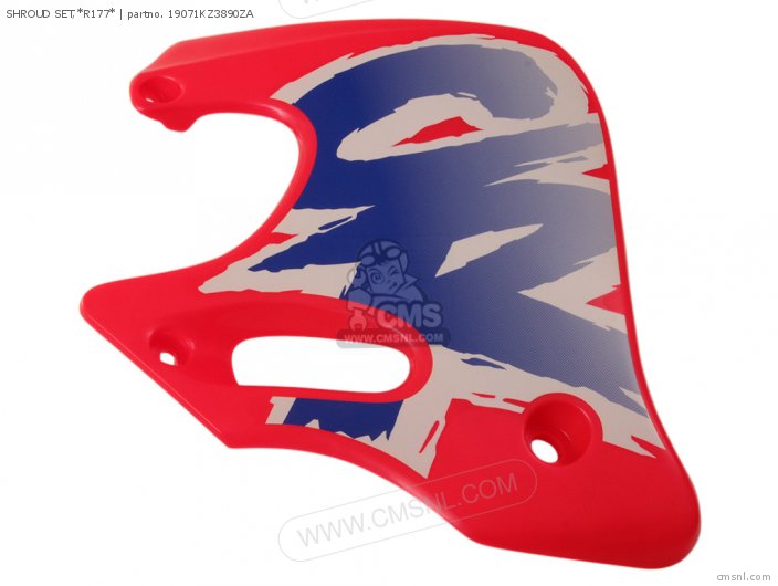 19071KZ3890ZA: Shroud Set,*r177* Honda - buy the 19071-KZ3-890ZA at CMSNL