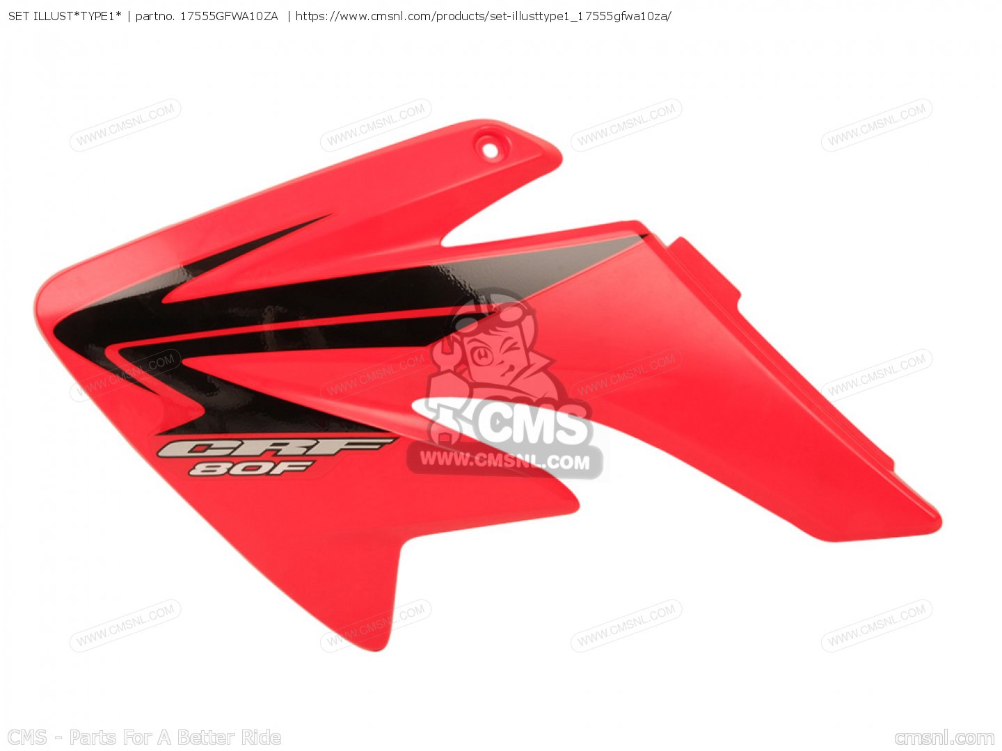 17555GFWA10ZA: Shroud Set, L. Tank Honda - buy the 17555-GFW-A10ZA at CMSNL