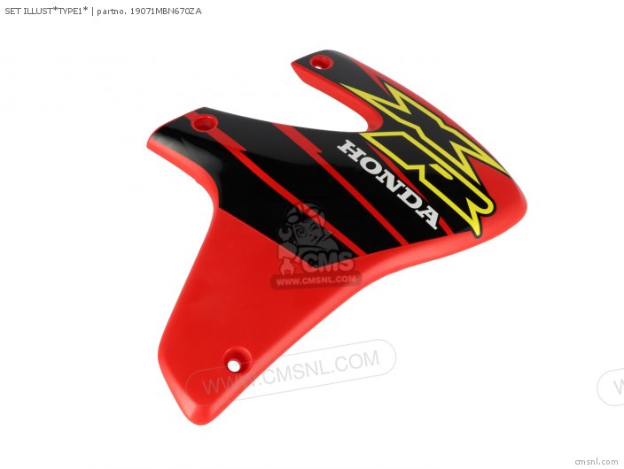 19071MBN670ZA: Shroud Set, R. Radia Honda - buy the 19071-MBN-670ZA at ...