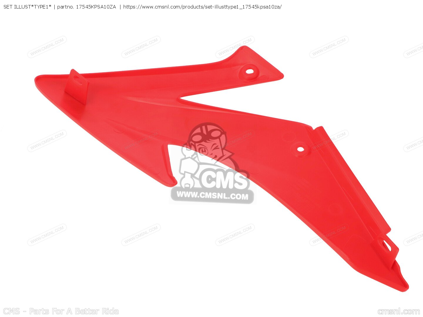 17545KPSA10ZA: Shroud Set, R. Tank Honda - buy the 17545-KPS-A10ZA at CMSNL