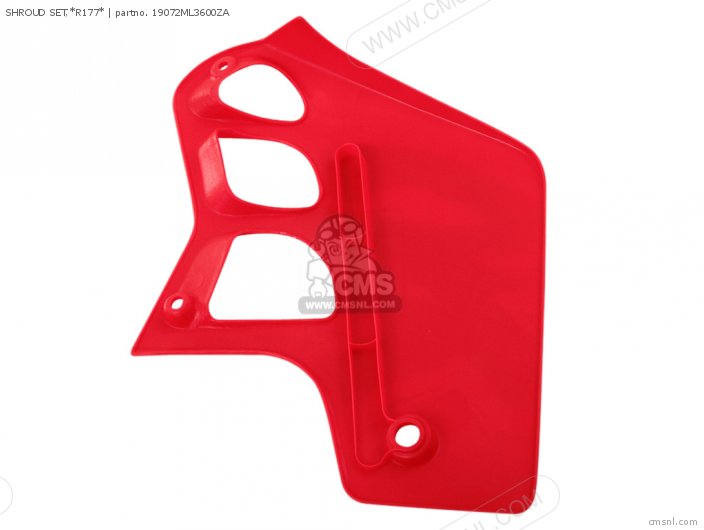 19072ML3600ZA: SHROUD SET,*R177* Honda - buy the 19072-ML3-600ZA at CMSNL