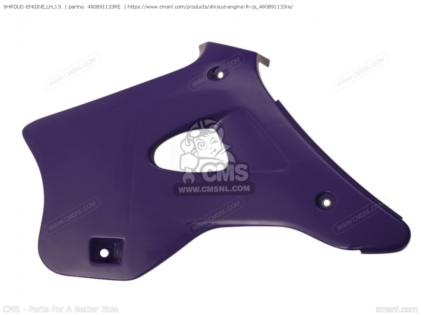 490891133RE: SHROUD-ENGINE,LH,J.S. Kawasaki - buy the 49089-1133-RE at ...