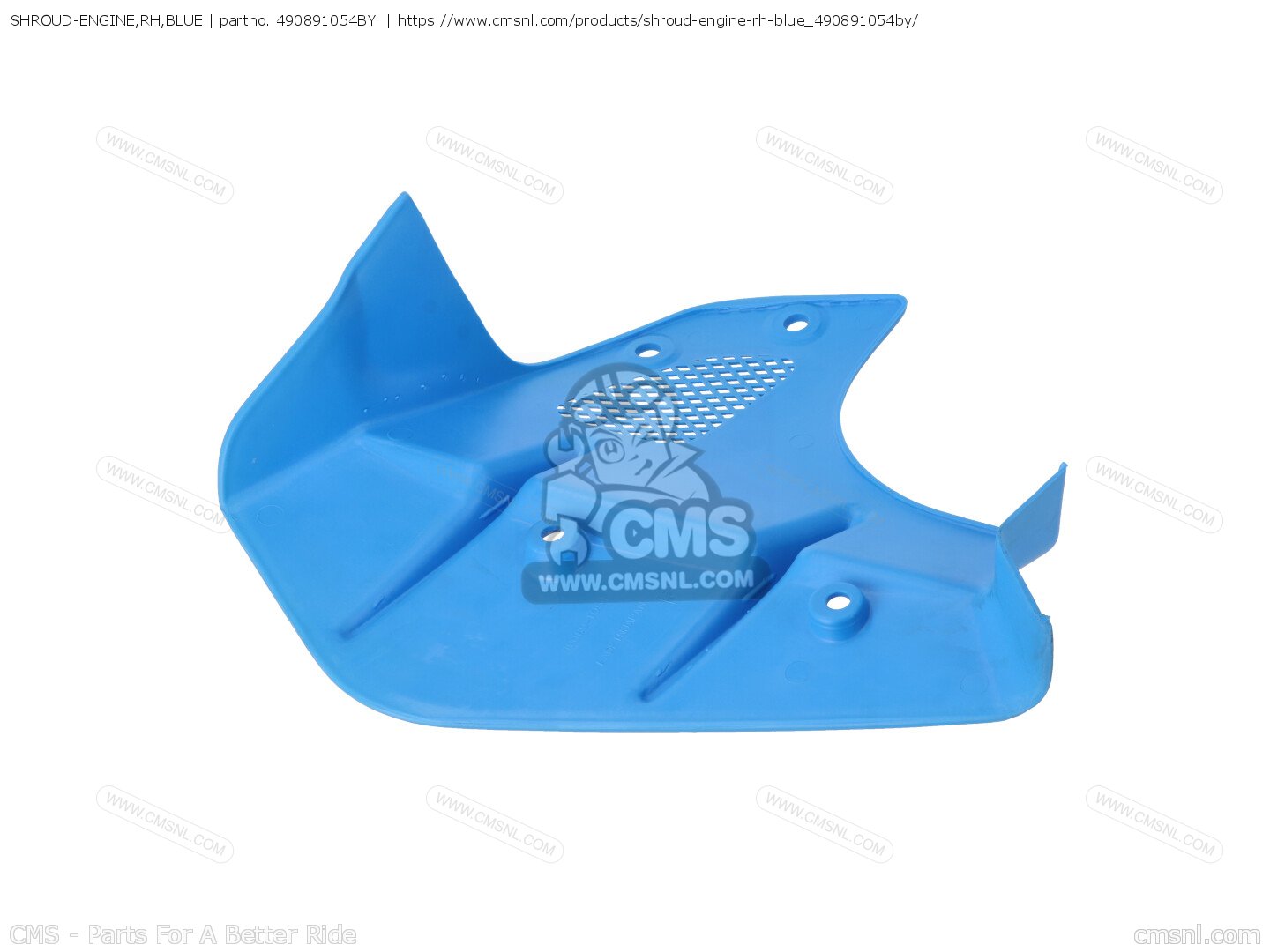 490891054BY: SHROUD-ENGINE,RH,BLUE Kawasaki - buy the 49089-1054-BY at ...