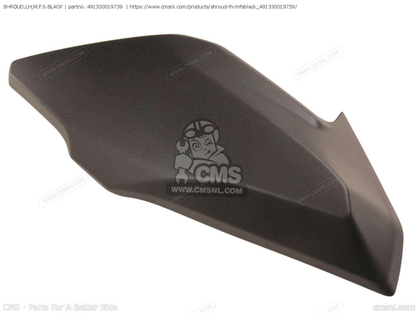 491330019739: SHROUD,LH,M.F.S.BLACK Kawasaki - buy the 49133-0019-739 ...