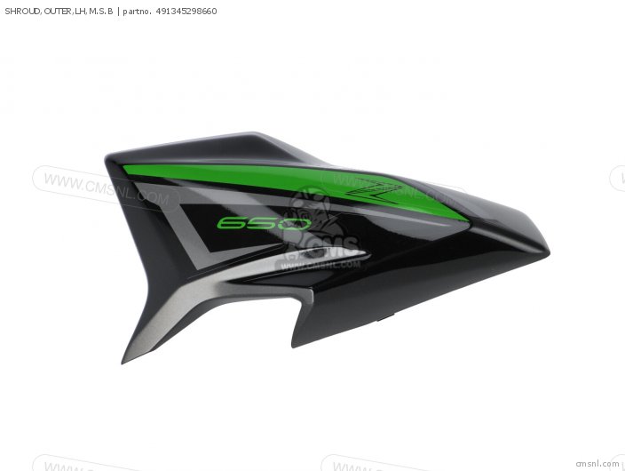 491345298660: Shroud,outer,lh,m.s.b Kawasaki - buy the 49134-5298-660 ...