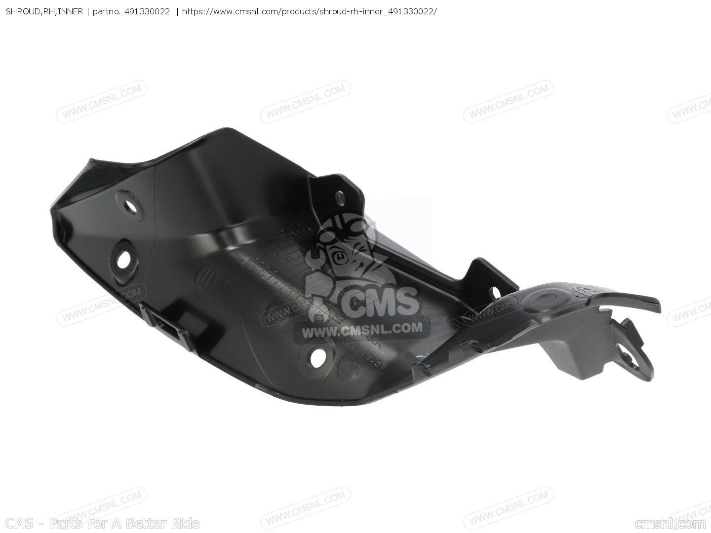 491330022: SHROUD,RH,INNER Kawasaki - buy the 49133-0022 at CMSNL