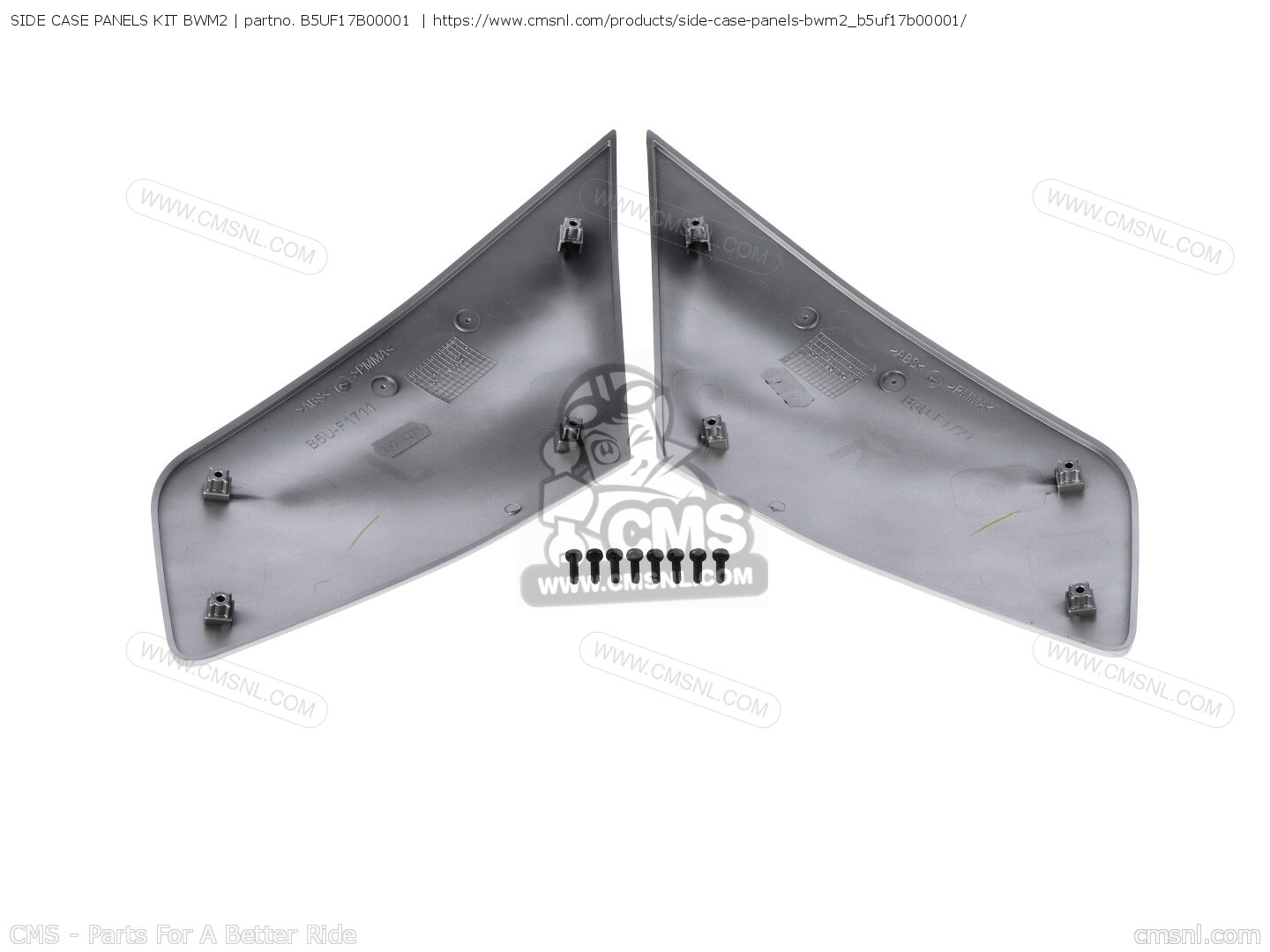 B5UF17B00001: SIDE CASE PANELS KIT BWM2 Yamaha - buy the B5U-F17B0-00 ...