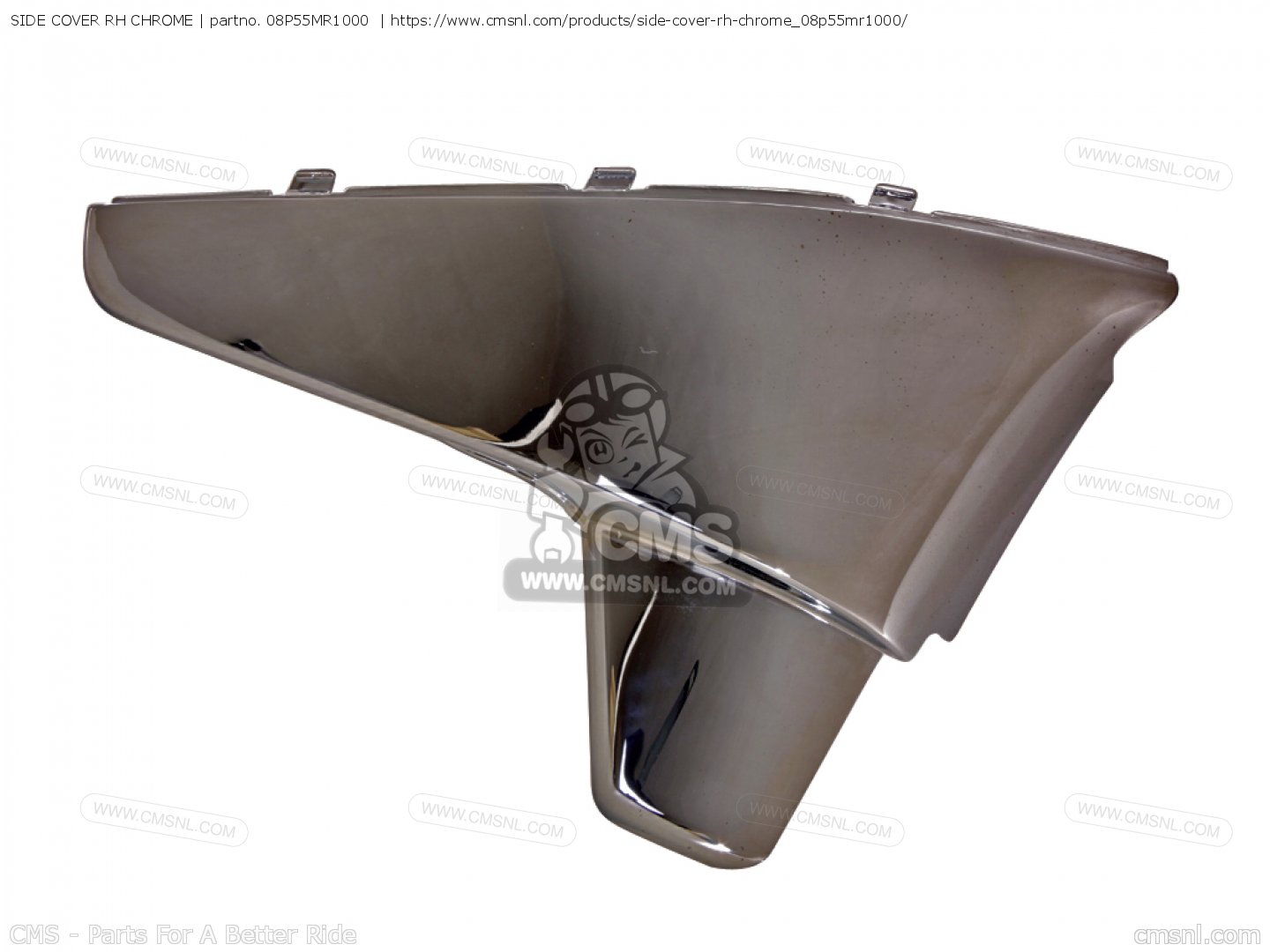 SIDE COVER RH CHROME for Honda - order at CMSNL