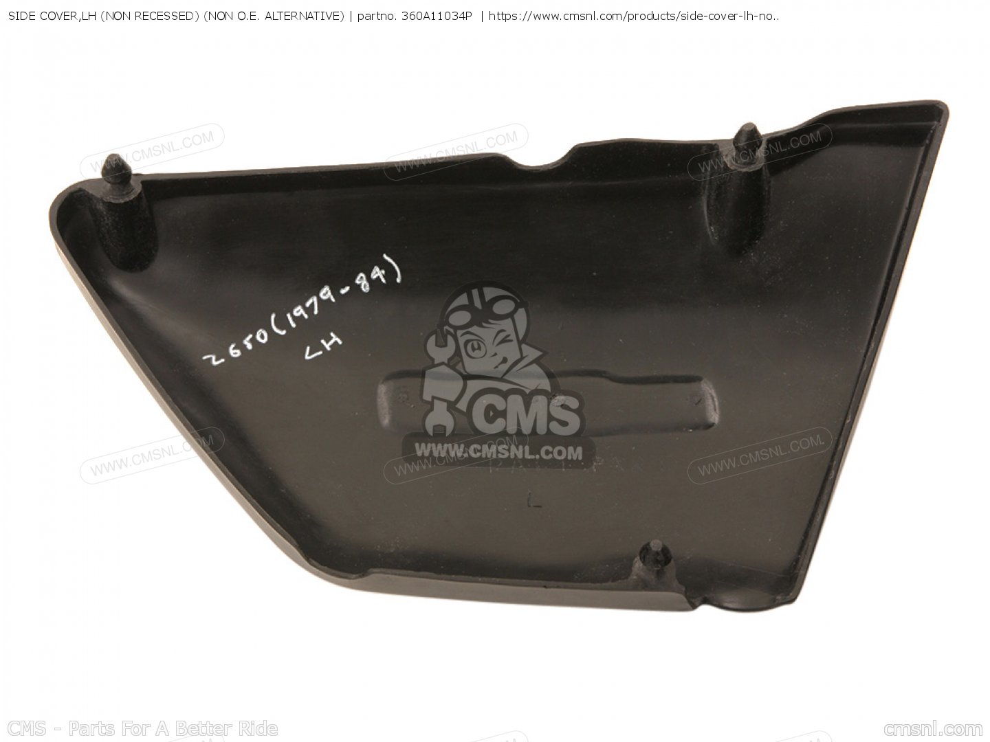 360A11034P: SIDE COVER,LH (NON RECESSED) (NON O.E. ALTERNATIVE ...