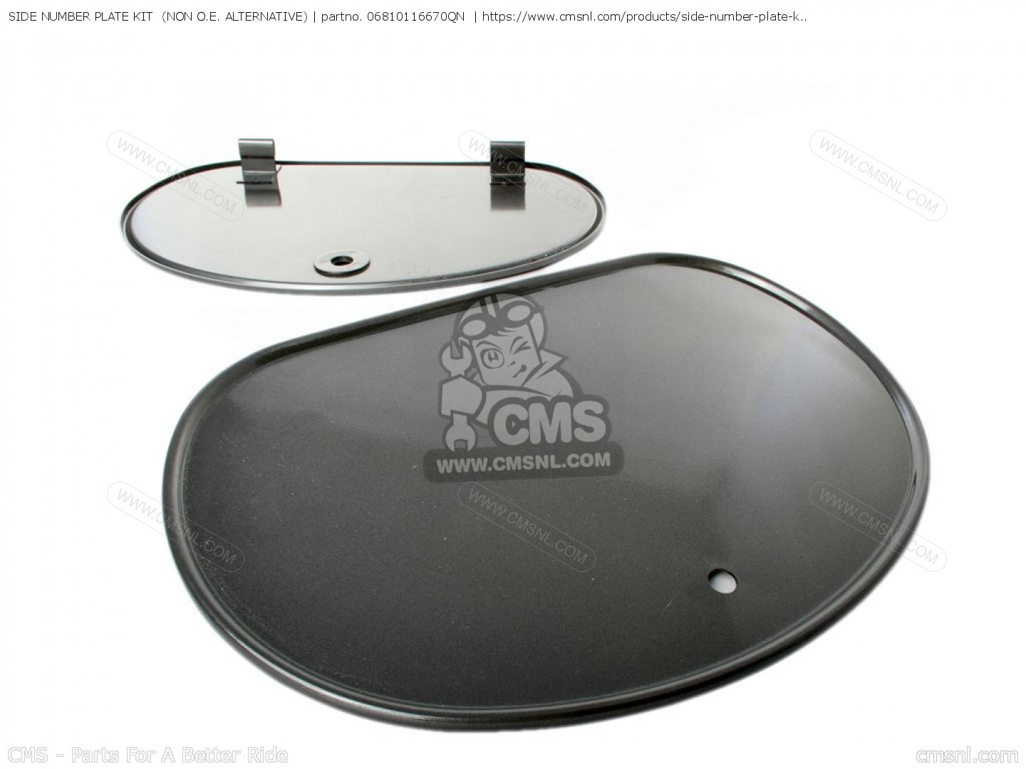 SIDE NUMBER PLATE KIT for XR75 K1 1974 USA - order at CMSNL