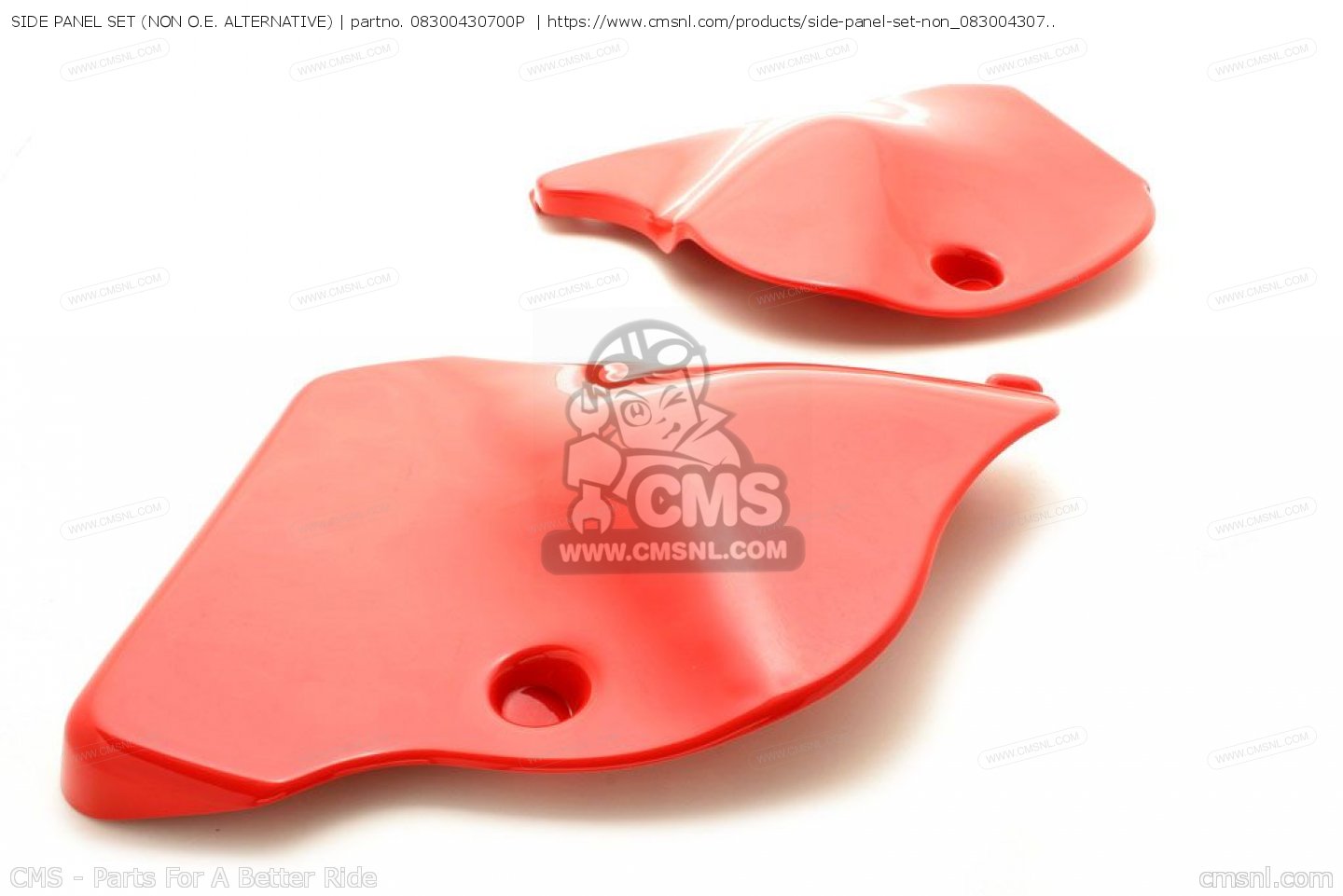 08300430700P: SIDE PANEL SET Honda - buy the 08300-430-700P at CMSNL