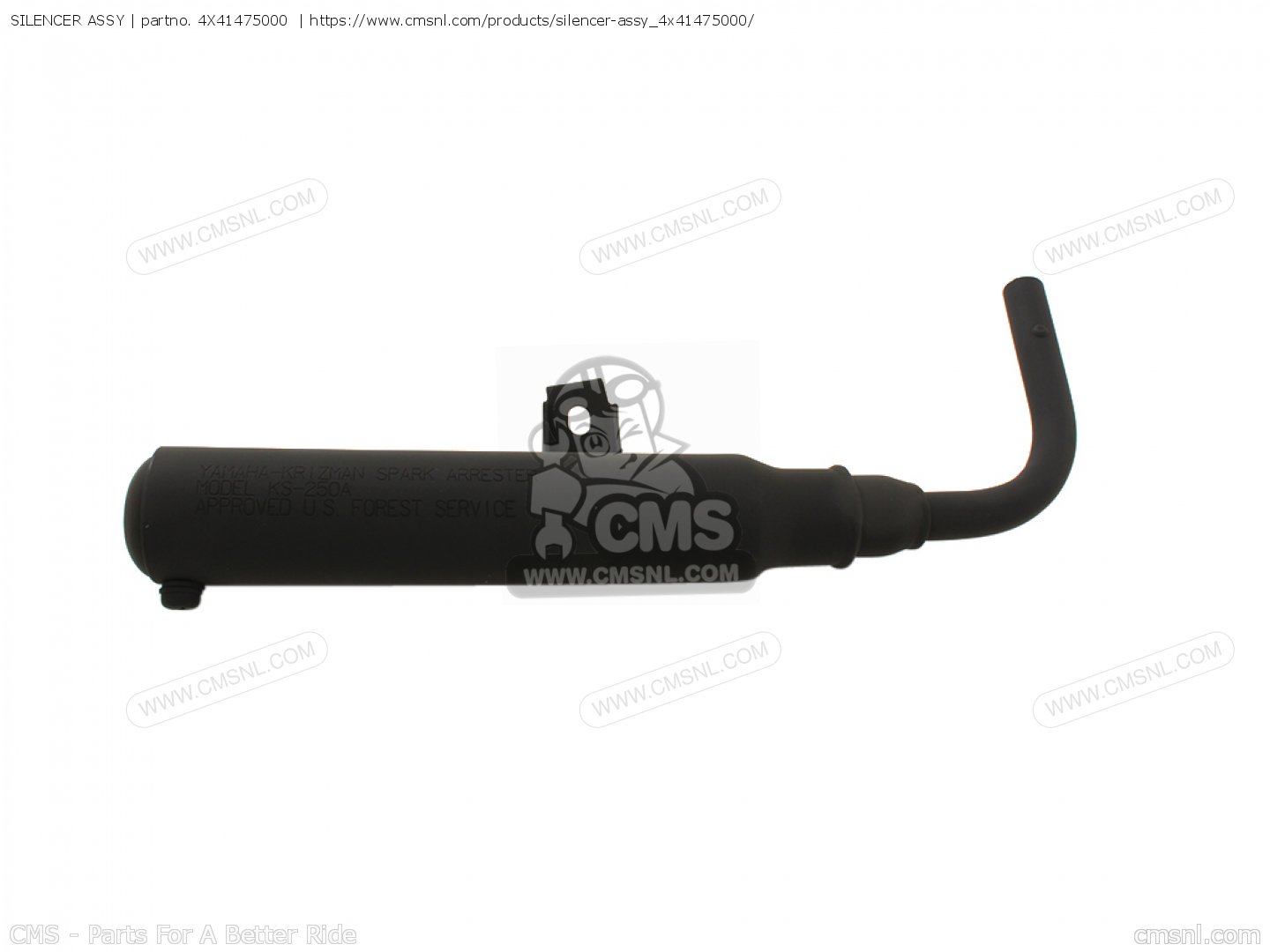 SILENCER ASSY for PW50 1990 3PT3 GERMANY 203PT-332G1 - order at CMSNL