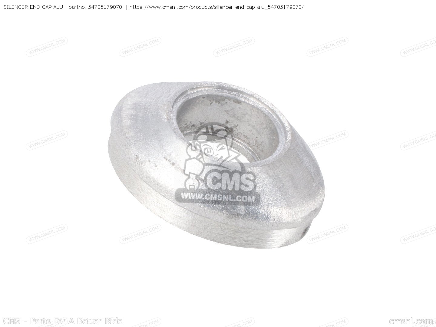 54705179070: SILENCER END CAP ALU KTM - buy the 54705179070 at CMSNL