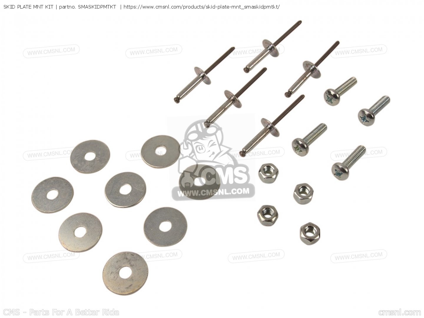SMASKIDPMTKT: Skid Plate Mnt Kit Yamaha - buy the SMA-SKIDP-MT-KT at CMSNL