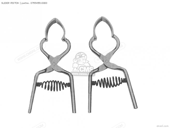 079545510000: SLIDER PISTON Honda - buy the 07954-551-0000 at CMSNL