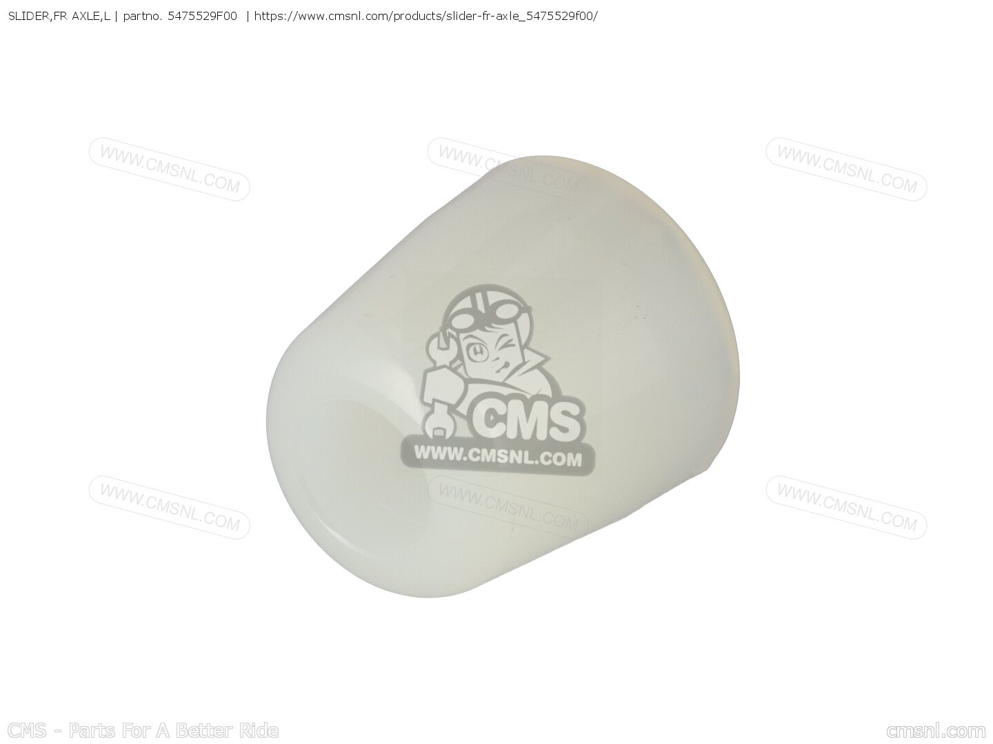 5475529F00: SLIDER,FR AXLE,L Suzuki - buy the 54755-29F00 at CMSNL