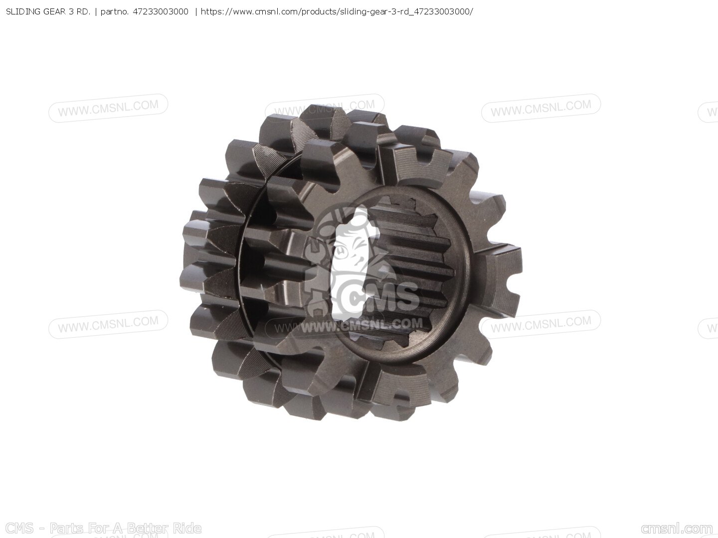 47233003000: SLIDING GEAR 3 RD. KTM - buy the 47233003000 at CMSNL