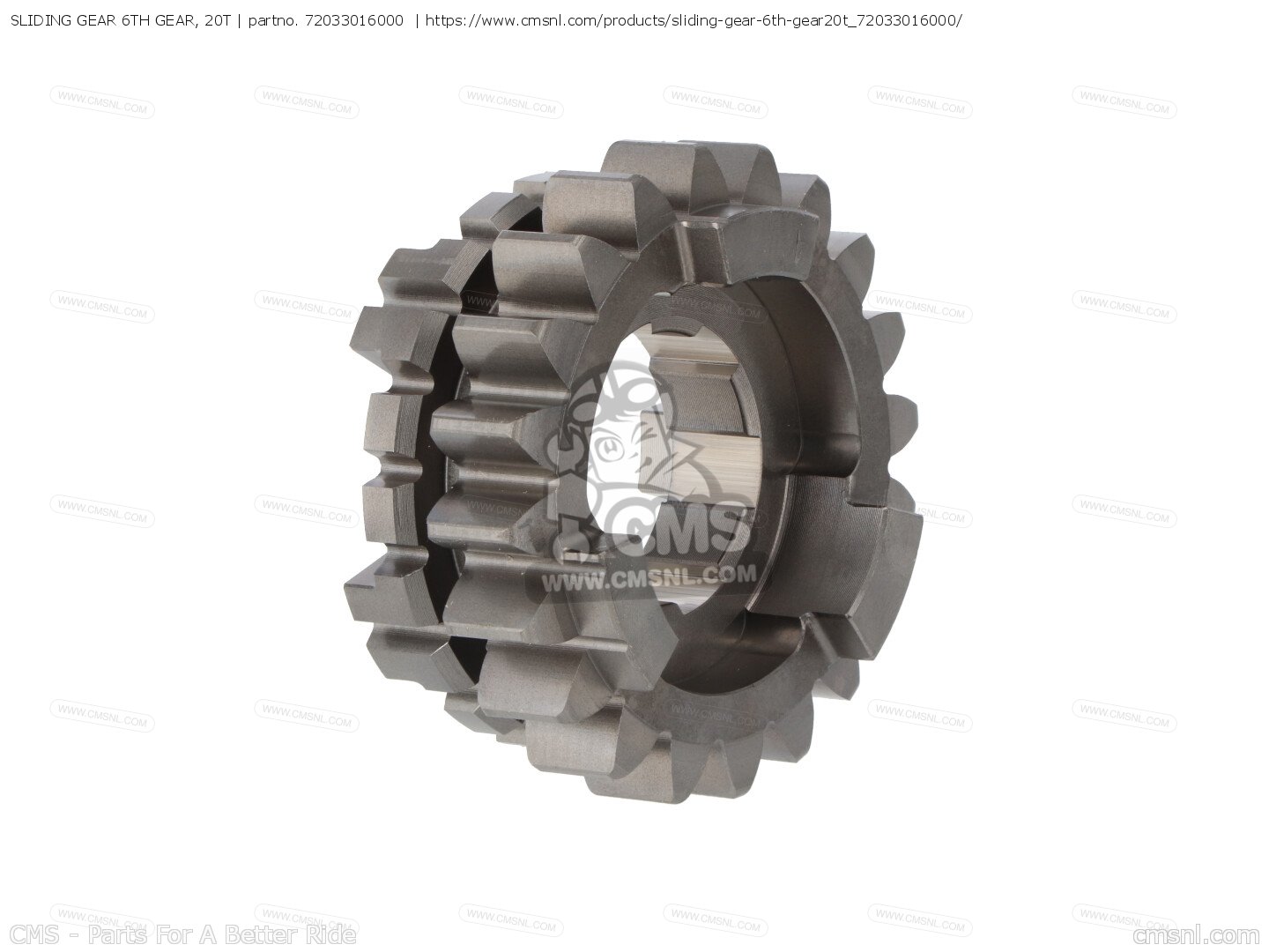 72033016000: SLIDING GEAR 6TH GEAR, 20T KTM - buy the 72033016000 at CMSNL