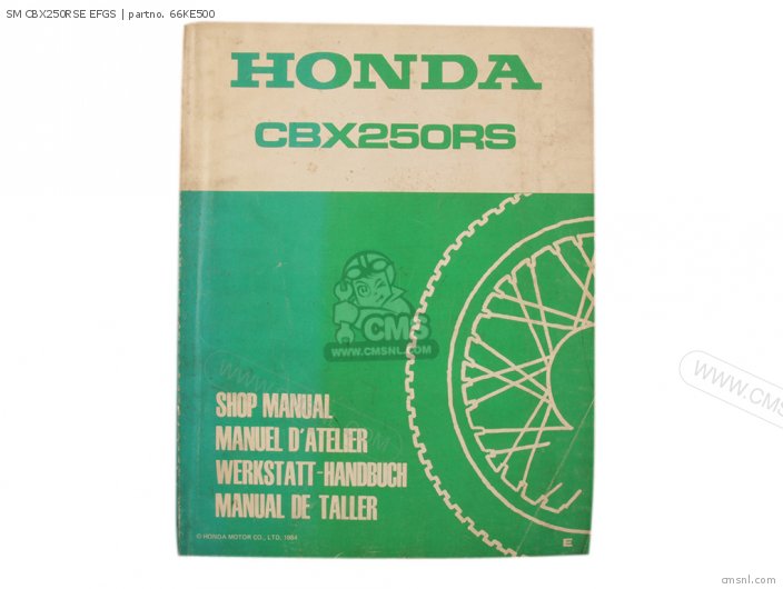 66KE500: Sm Cbx250rse Efgs Honda - buy the 66KE500 at CMSNL