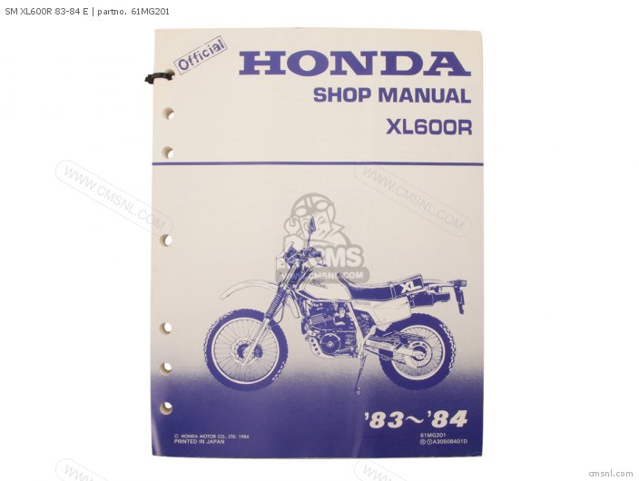 61MG201: Sm Xl600r 83-84 E Honda - buy the 61MG201 at CMSNL