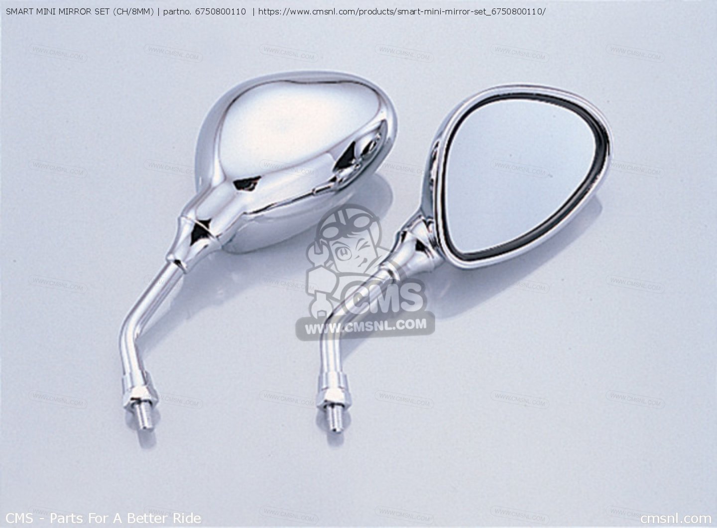 6750800110: SMART MINI MIRROR SET (CH/8MM) Kitaco - buy the 675-0800110 ...