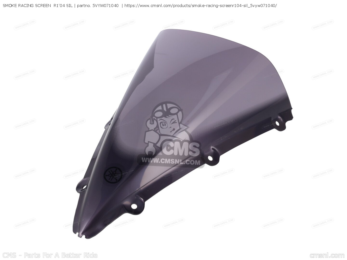 5VYW071040: SMOKE RACING SCREEN R1'04 SIL Yamaha - buy the 5VY-W0710-40 ...