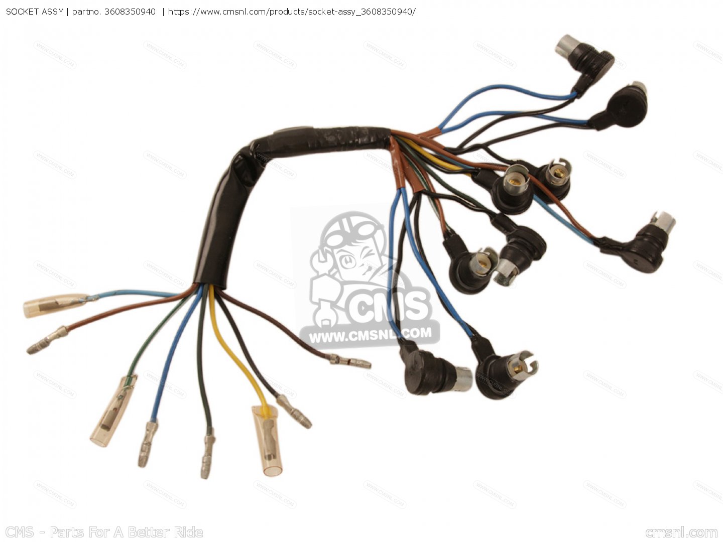 3608350940: SOCKET ASSY Yamaha - buy the 360-83509-40-00 at CMSNL