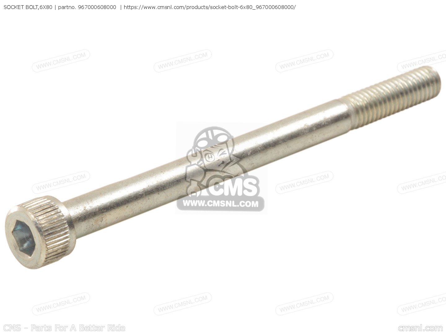 967000608000: SOCKET BOLT,6X80 Honda - buy the 96700-0608000 at CMSNL