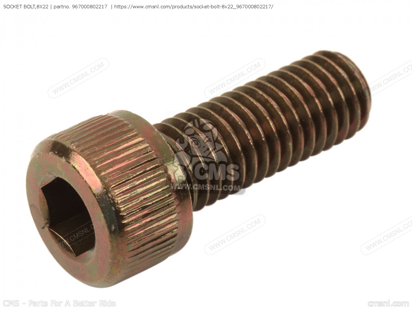 967000802217: SOCKET BOLT,8X22 Honda - buy the 96700-0802217 at CMSNL